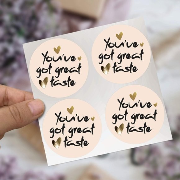 Office | 10 Youve Got Great Taste Stickers Peach 2 | Poshmark